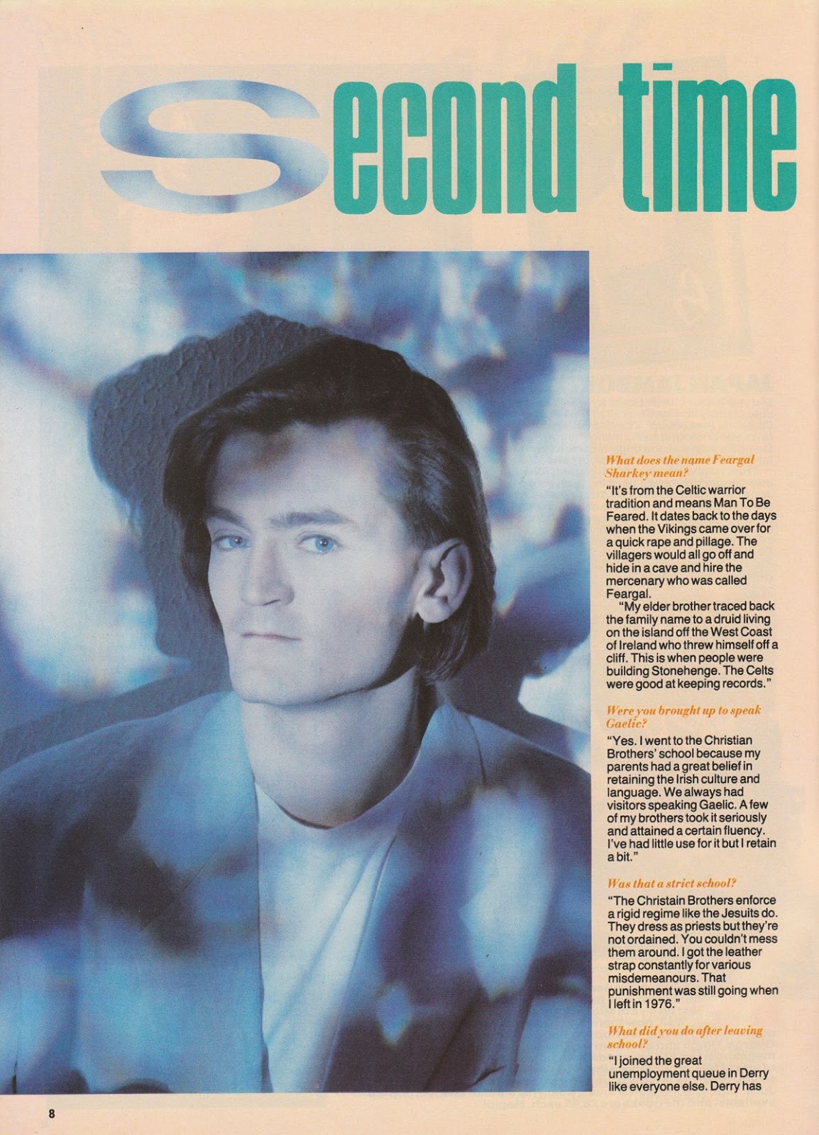 Top Of The Pop Culture 80s: Feargal Sharkey Number 1 Magazine 1986