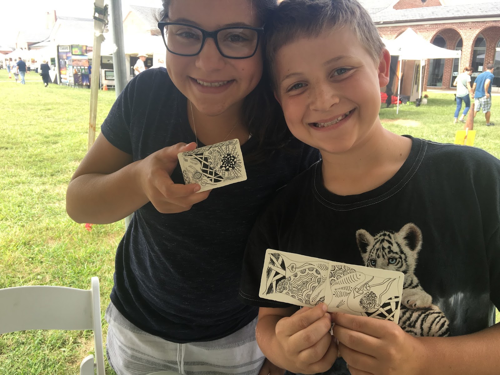 Art Room Blog: Zentanlge Walk-Up Workshop at the Workhouse in Lorton...