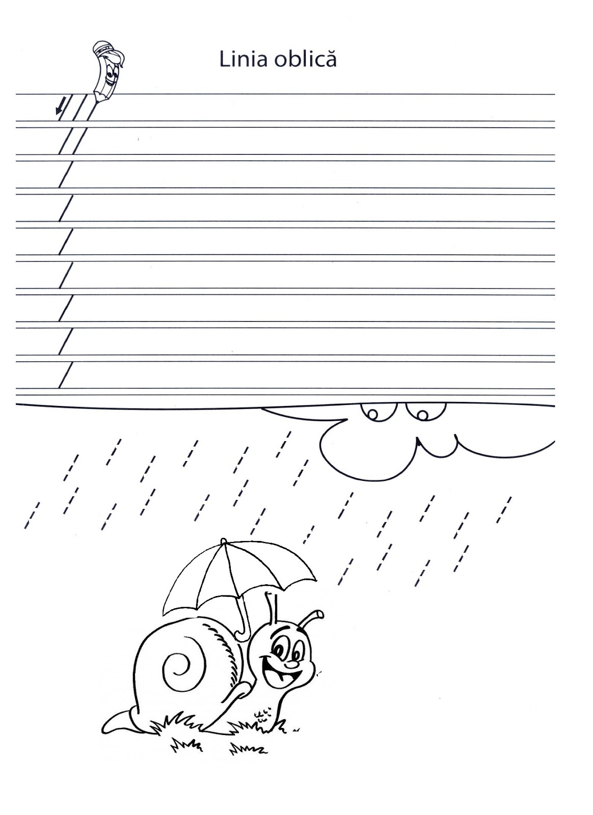 Lumea lui Scolarel...: Semne grafice: LINIA OBLICĂ