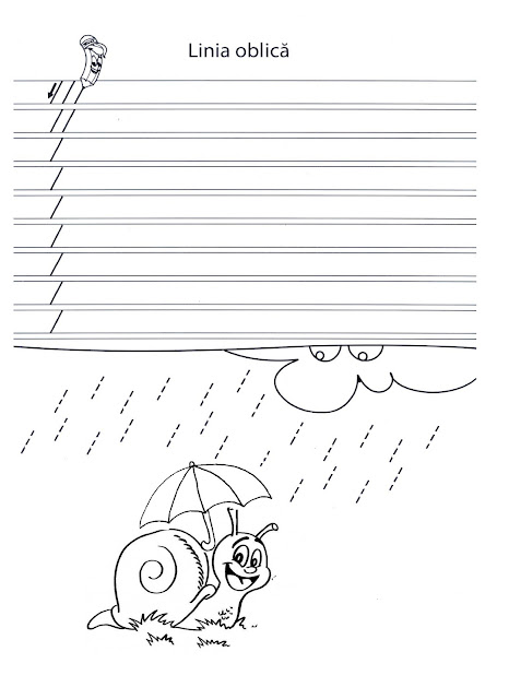 Lumea lui Scolarel...: Semne grafice: LINIA OBLICĂ