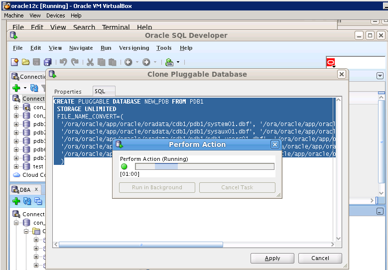 Muhammad Asif: Oracle 12c Database: Cloning PDB using SQL Developer