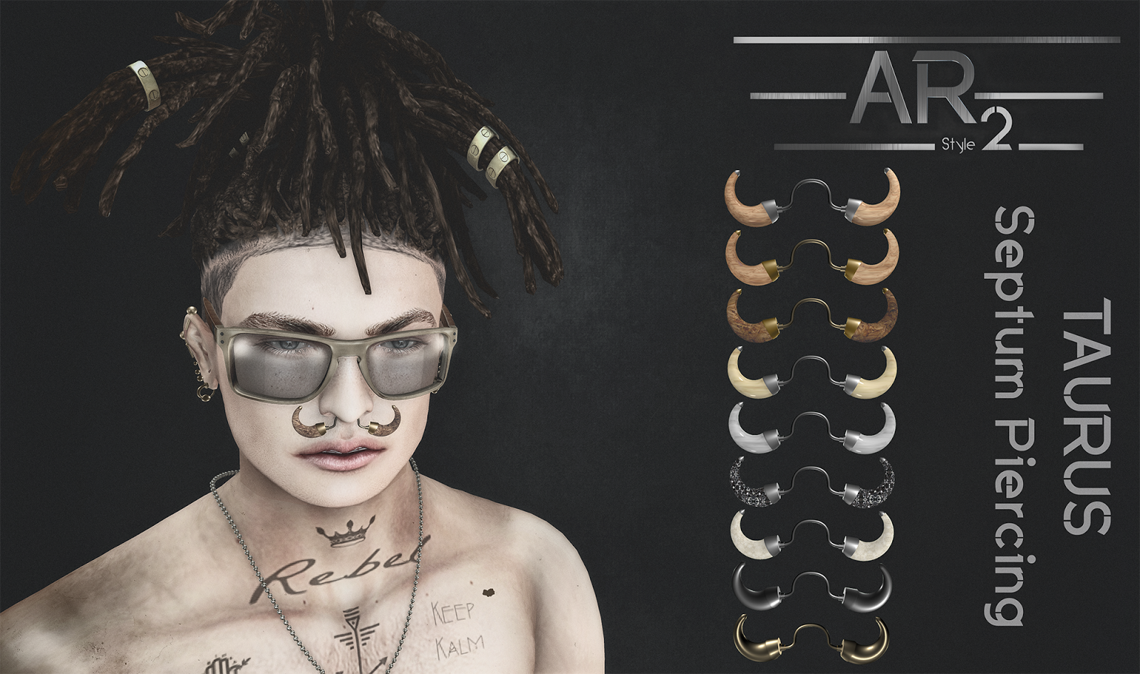 Taurus septum piercing - Aurora & Filipe Style