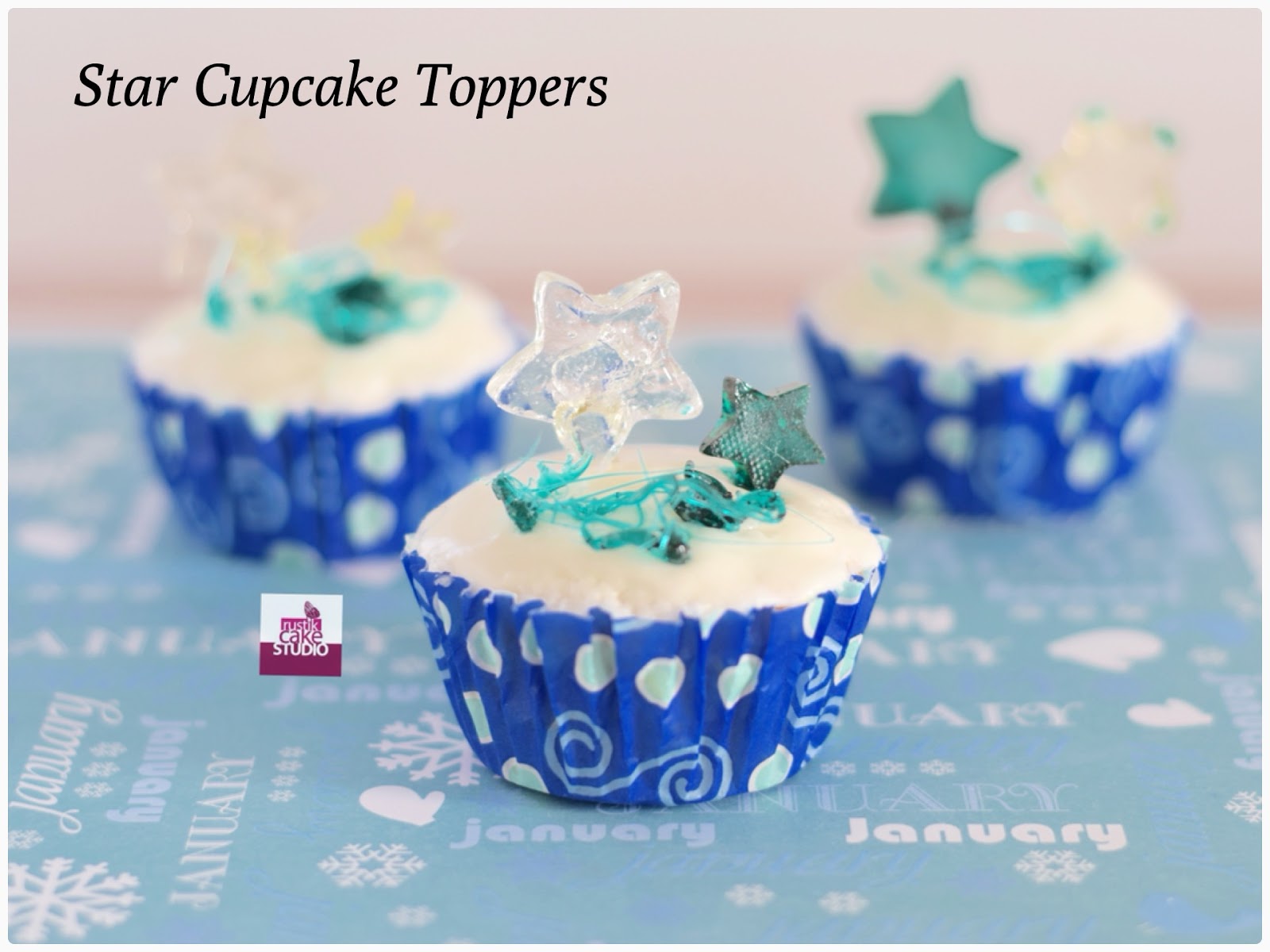 RUSTIK CAKE STUDIO: TOPPERS TUTORIAL: ISOMALT STAR CUPCAKE TOPPERS