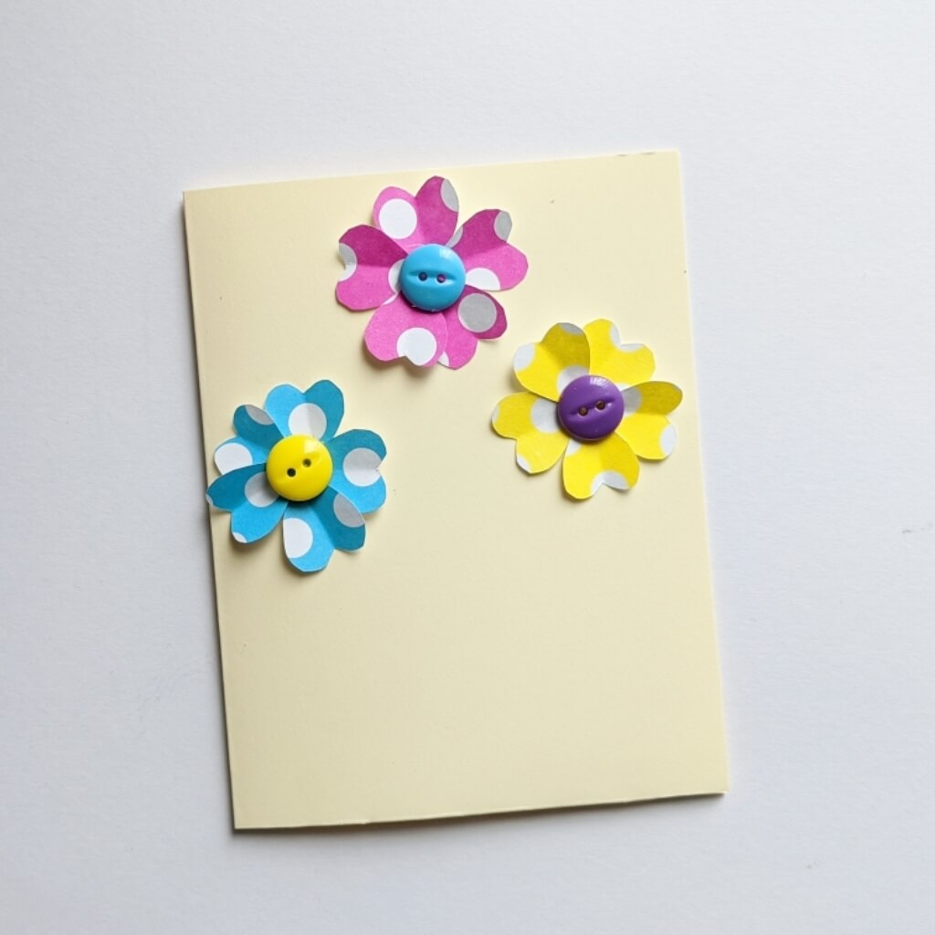 Paper Heart Flower Card - The Joy of Sharing