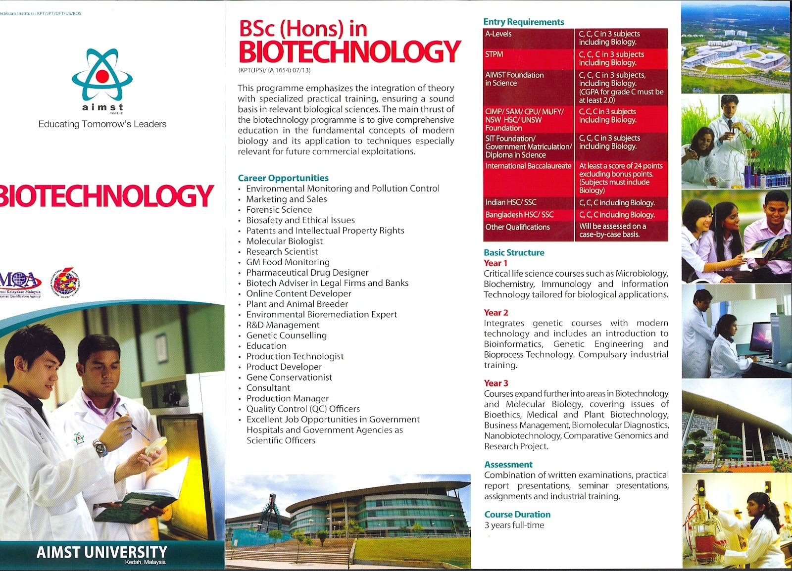 The King Of The Unity: Oh, that's the Biotechnology at AIMST, cool and ...