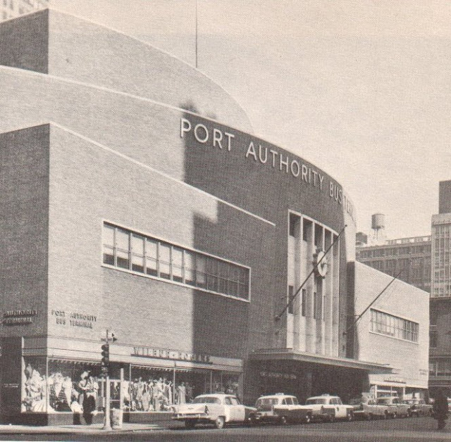 Newark N.J. 1970s: NJ & NY Port Authority Bus Terminal on 8th Ave.