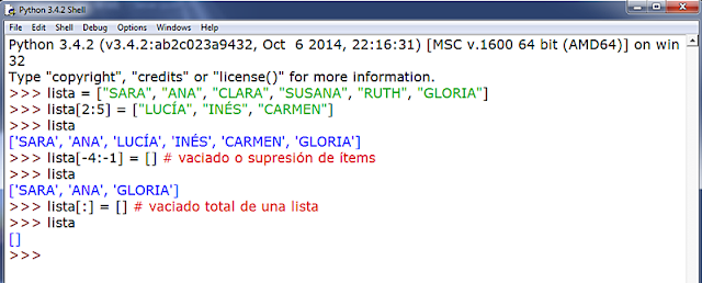 APRENDER A PROGRAMAR CON PYTHON: LISTAS I