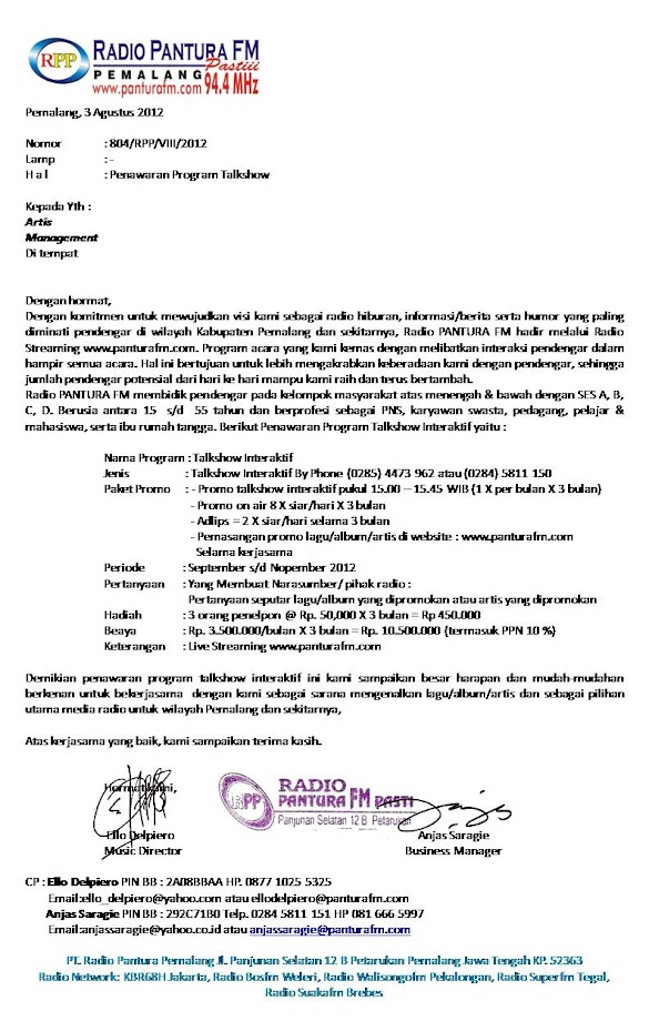 Contoh Surat Penawaran Jasa Konsultan : Cara Membuat Surat Penawaran Barang Dan Jasa Beserta ...