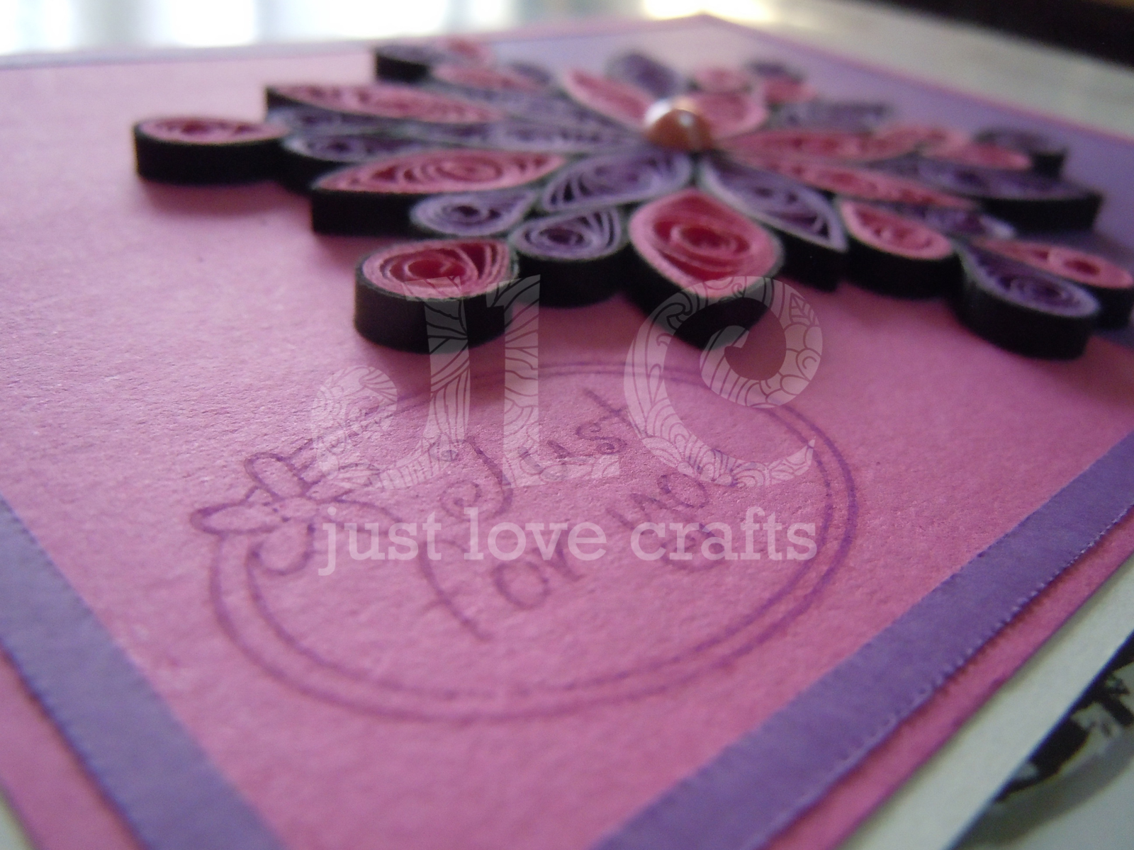 Just Love Crafts: Two tone card 1