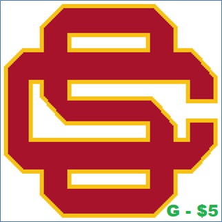EASY PATTERNS: University of Southern California USC Trojans cross ...
