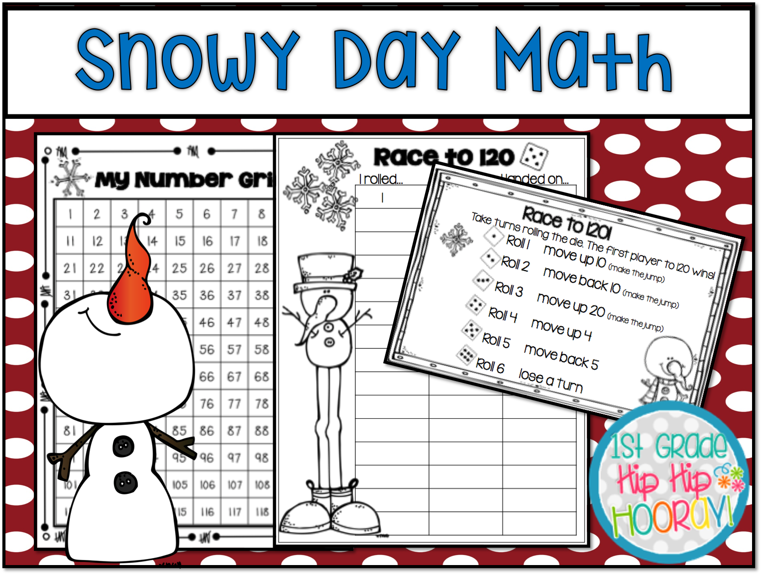 1st Grade Hip Hip Hooray!: Math is SNOW MUCH FUN!