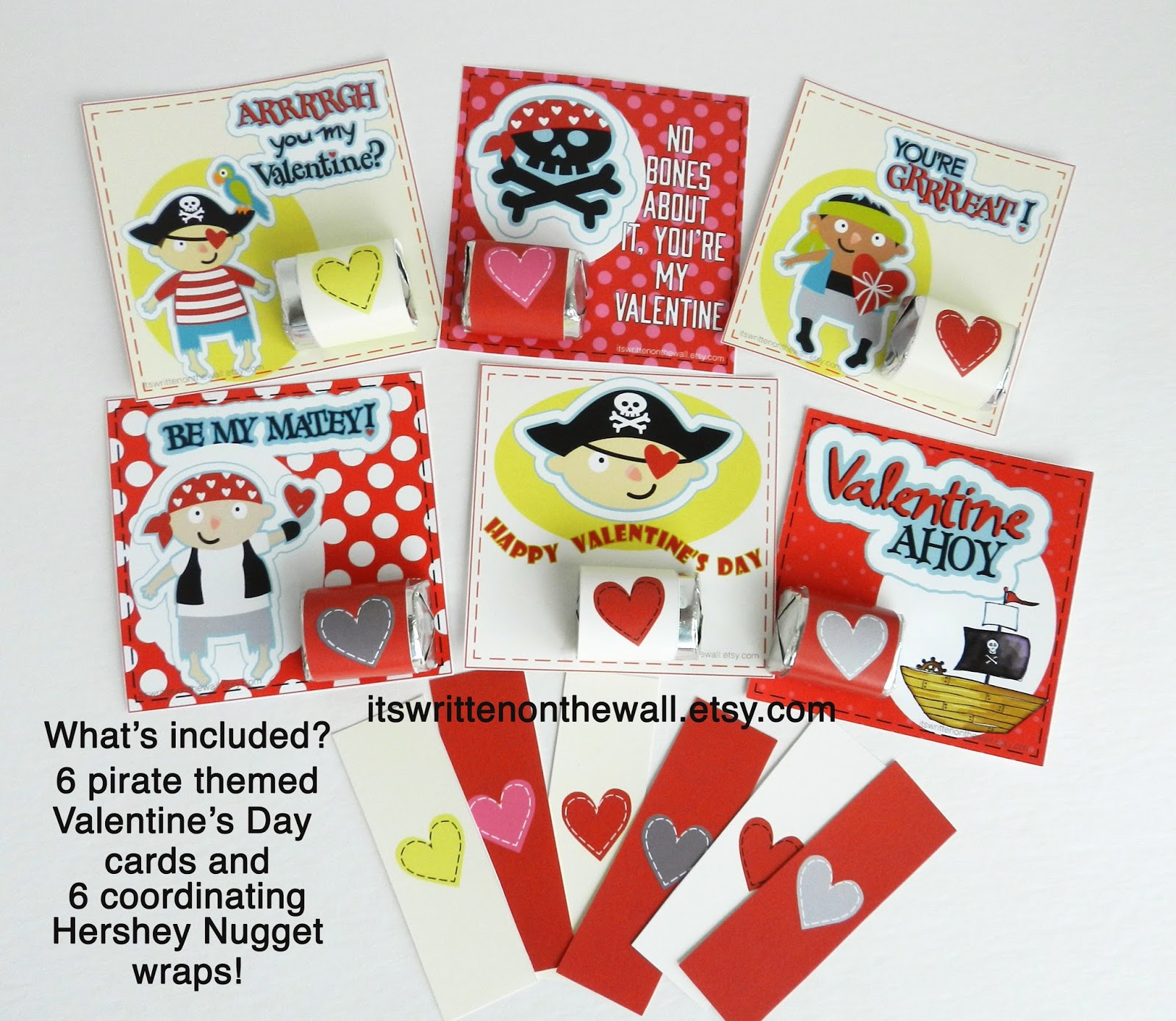 It's Written on the Wall: Valentine's Day Cards and Wrap for Hershey ...