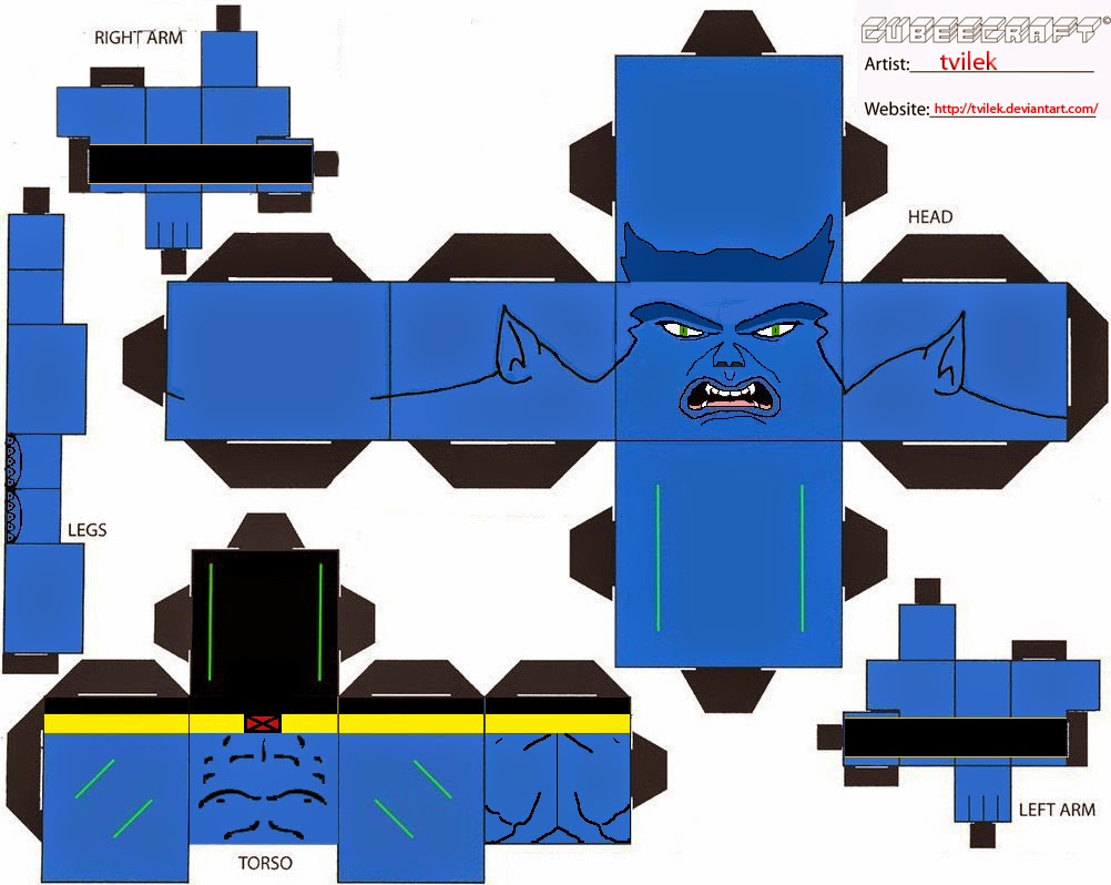 Santa Clara Artesanato: Papercraft X men