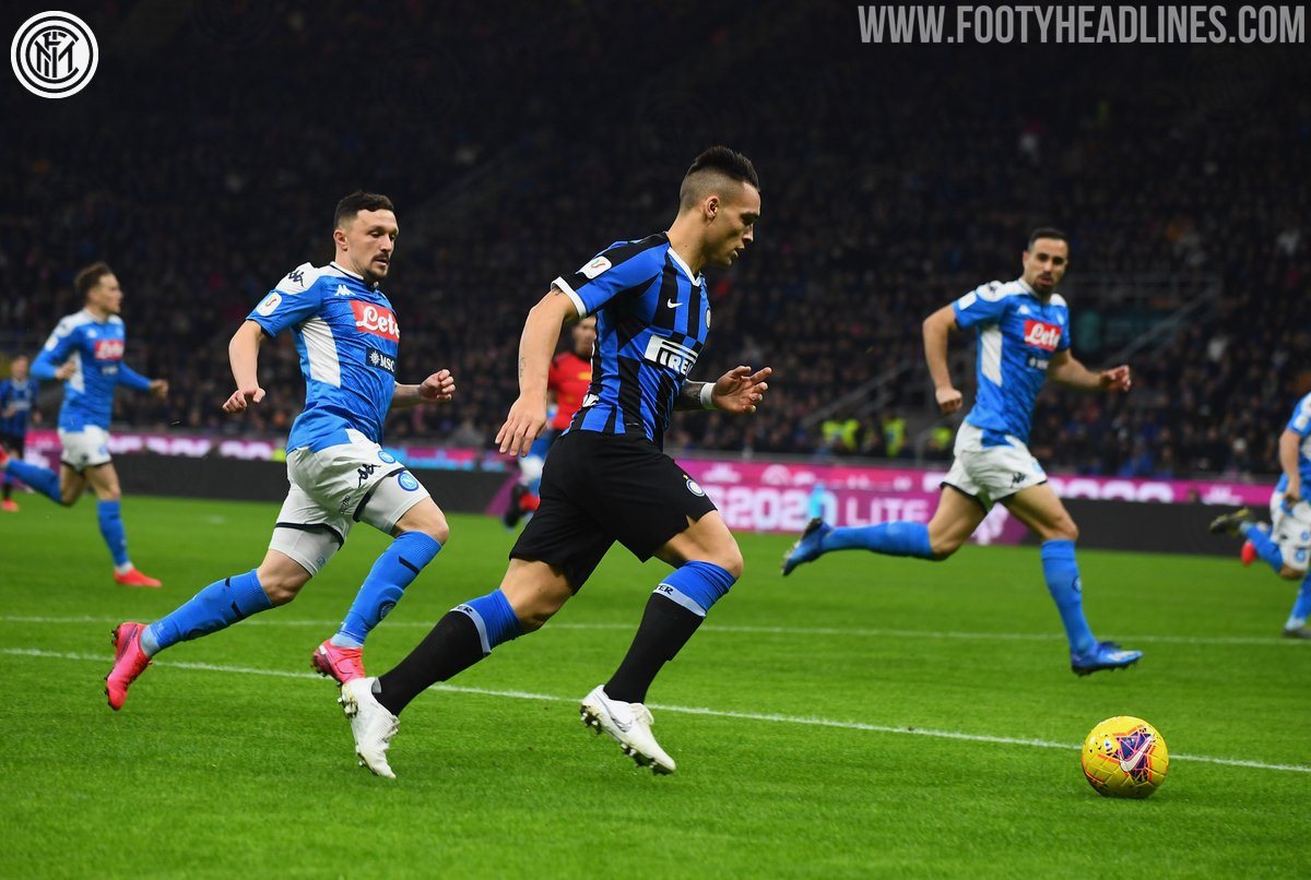 Blue Against Blue - Kit Clash in Inter vs Napoli Coppa Italia Semi ...