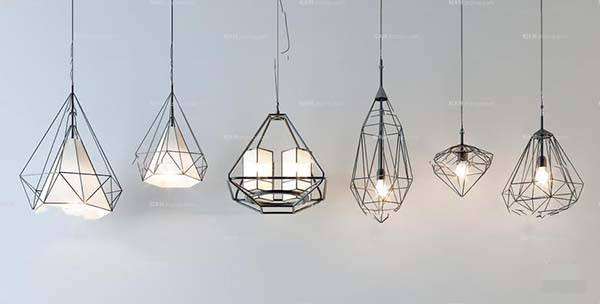 Sketchup 3D model : Hanging lamps