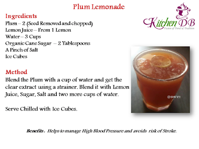 My Passion: Plum Lemonade - A Refreshing Summer Cooler