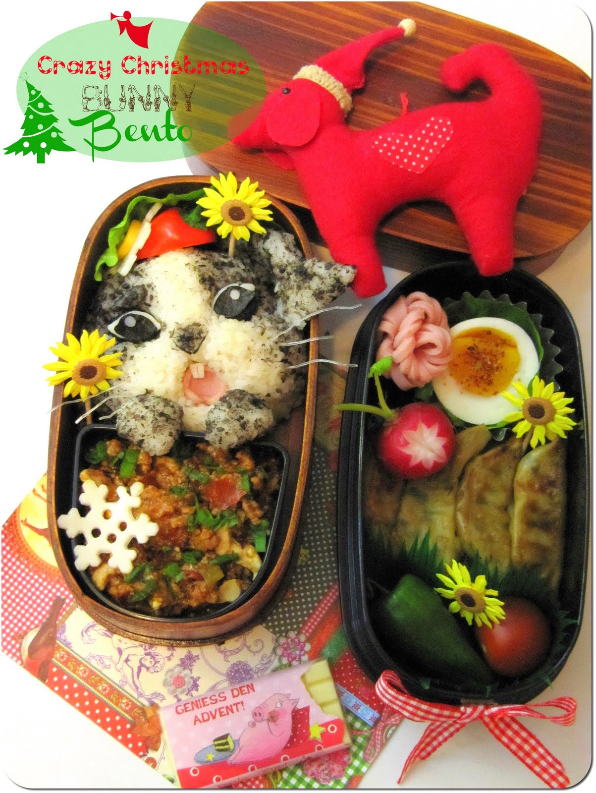 Crazy Christmas Bunny Bento | Cooking Gallery