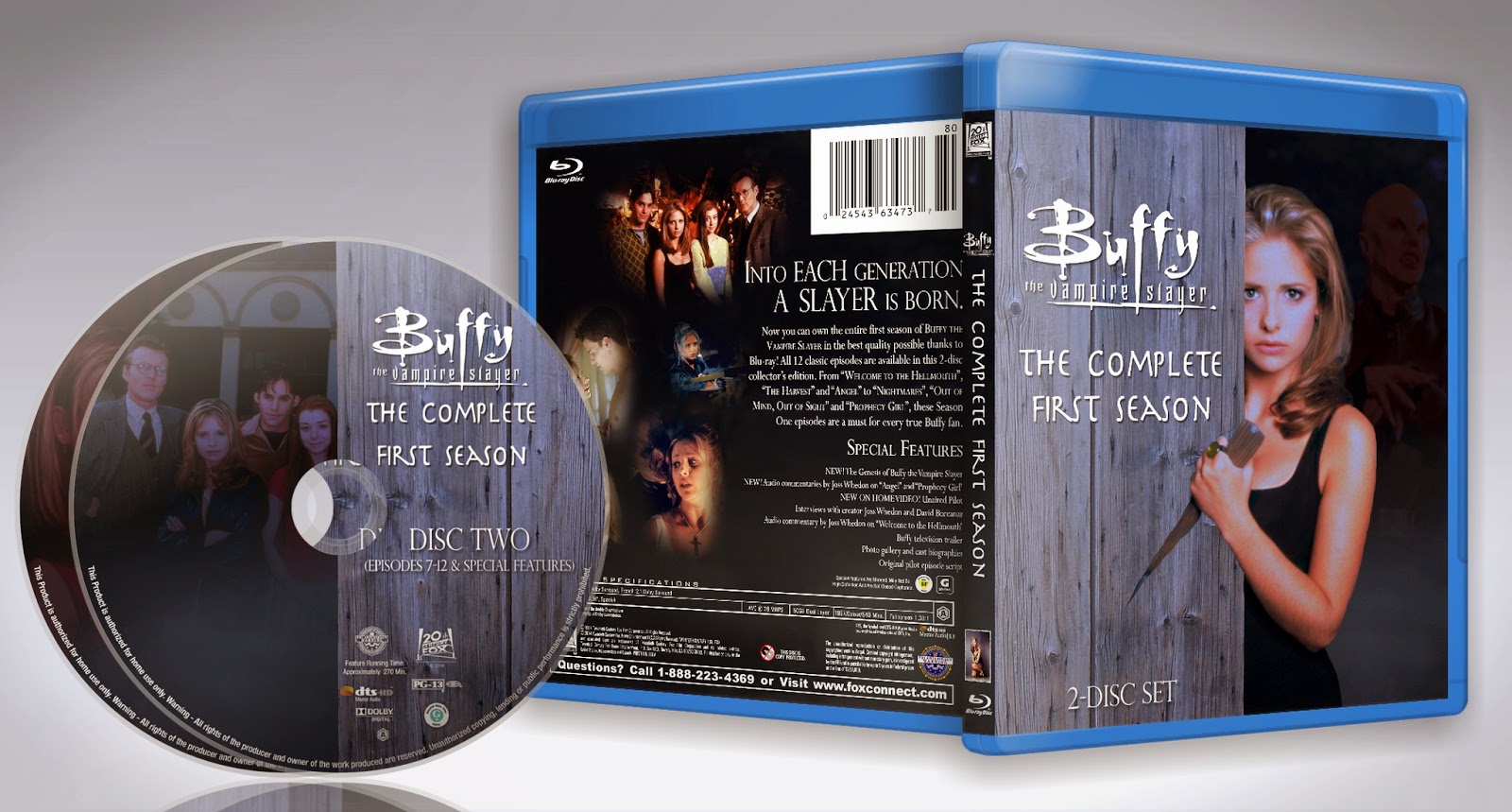 Judge it by its cover: Buffy: The Complete First Season on Blu-ray and DVD!