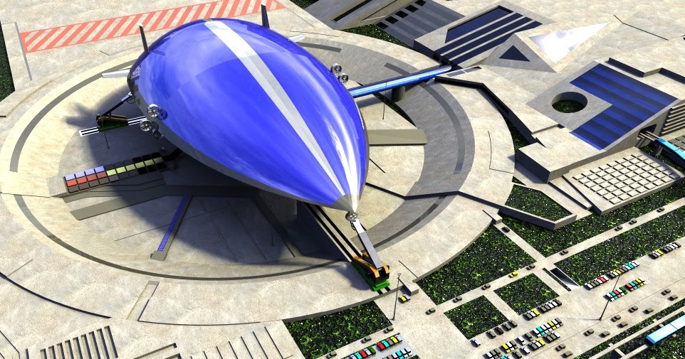 Bryan Kilburn 3D Design: Airship Dock