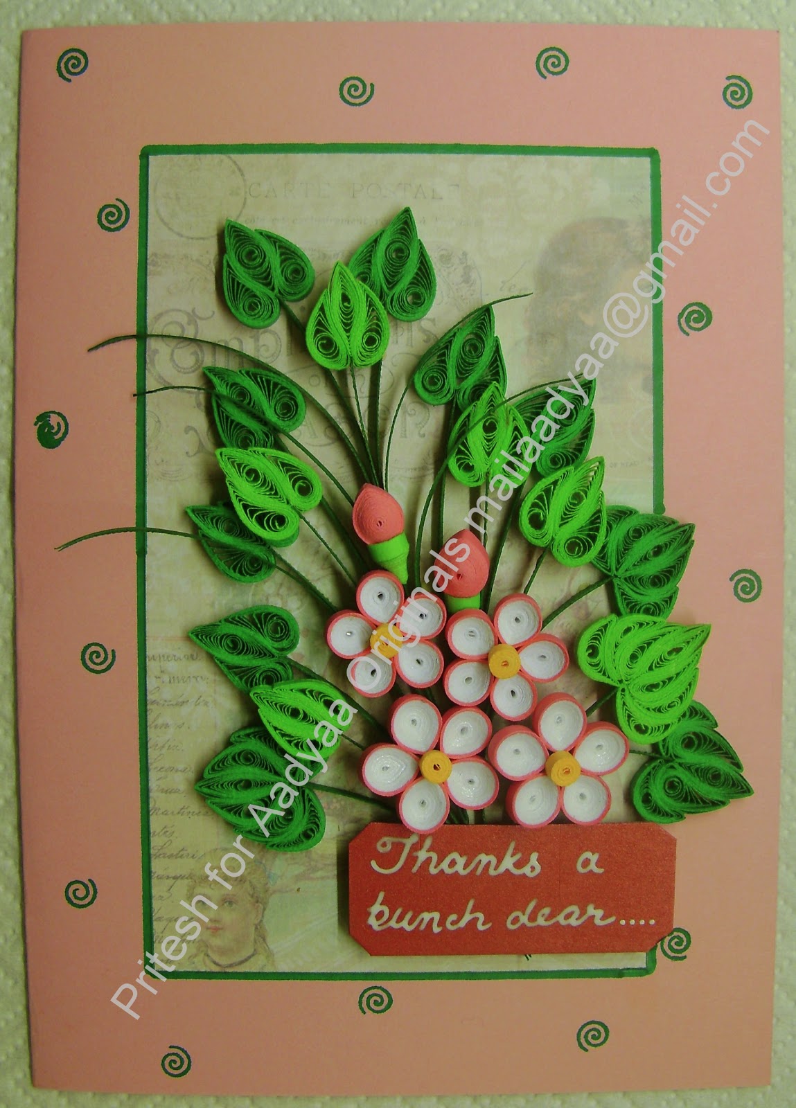 Quilling Me Softly: A quilled thanks