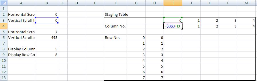 MS Excel-VBA PaceSetter: Create a scrolling table in excel. no VBA MS Excel-VBA PaceSetter: Create a scrolling table in excel. no VBA