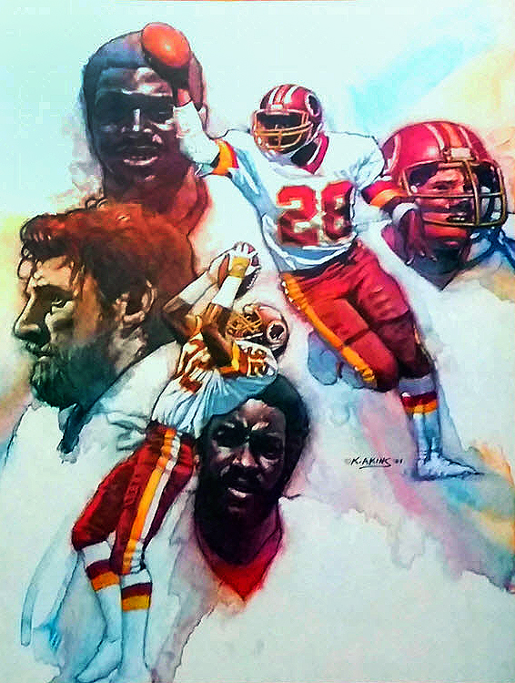 Pro Football Journal Presents: NFL Art: Washington Redskins Defensive ...
