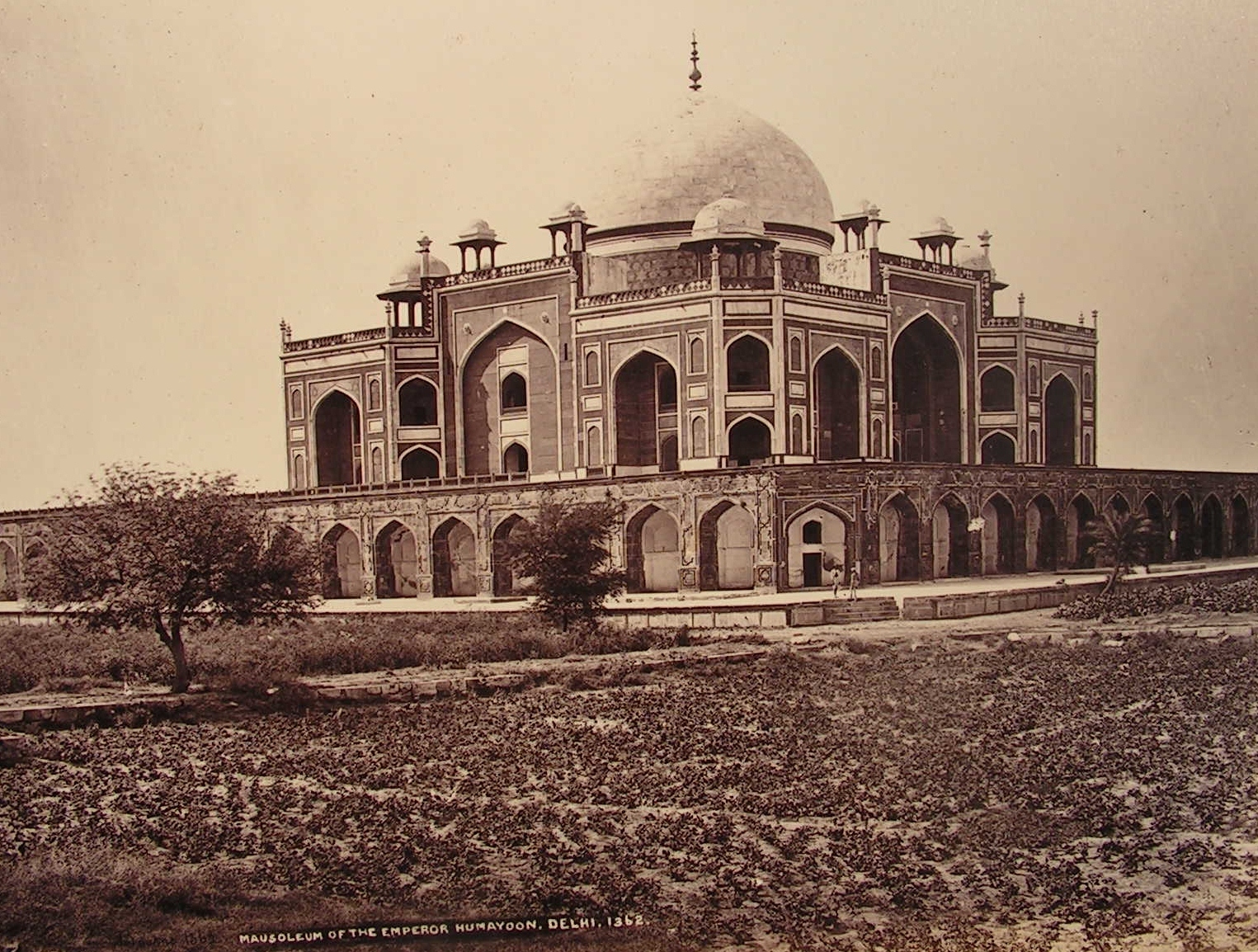 Mughal Emperor Humayun's Tomb - Delhi c1880's - Old Indian Photos