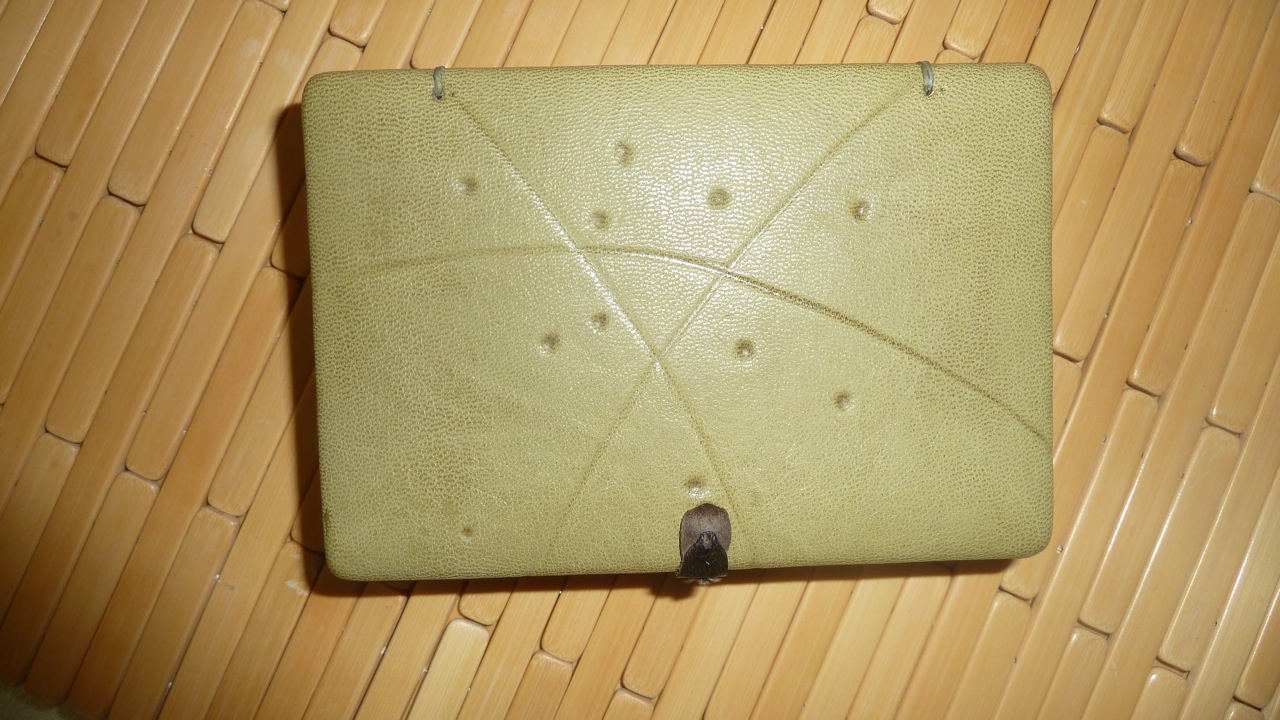 Letterlady's Letters: Hand-tooled leather covered book