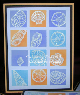 Inspired By Purple: Stampin Up Stipple Shells