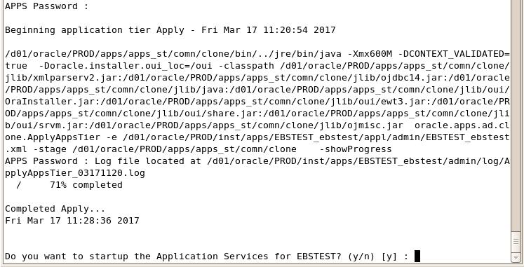 Oracle Ebs Cloning With File System Cold Backup