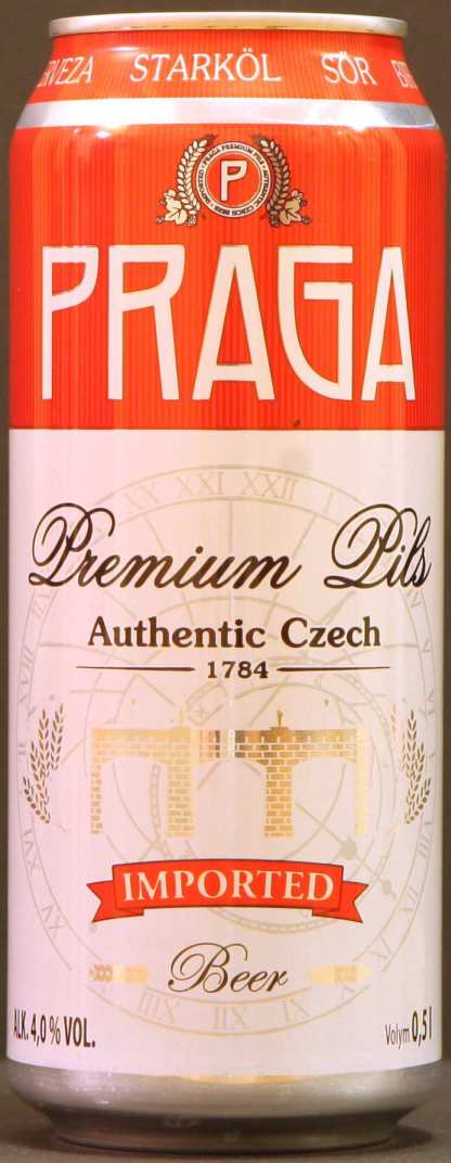 Burk-Bloggen: Praga Premium Pils Imported Beer : ny dekor (5001660-01)