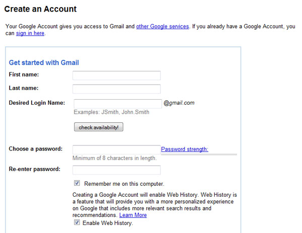 computer and internet tricks: HOW TO CREAT GMAIL ID