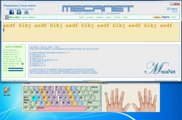 Mecanografía con "MecaNet"