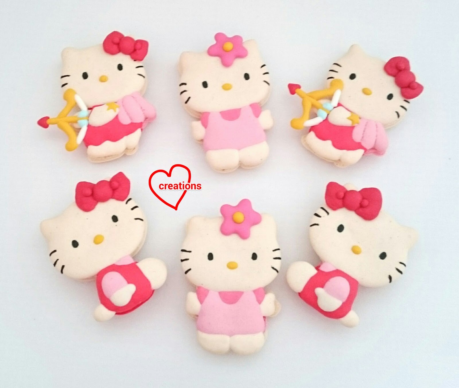 Loving Creations for You: Full-Body Hello Kitty Macarons with Chocolate ...