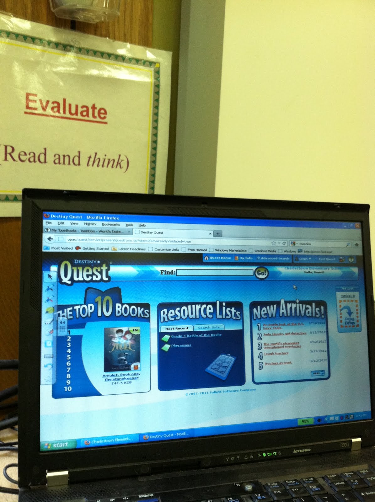 Charlestown School Library: OPAC