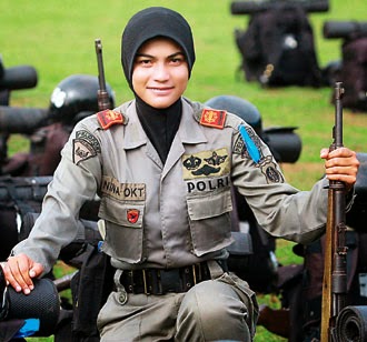Bripda Nina, Srikandi Cantik di Detasemen Gegana, Brimob Polda Aceh ...