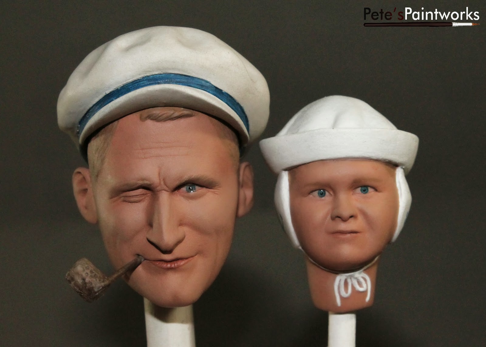 Petes Custom 1/6 Figures: Arkham Knight Batman and Popeye accessories