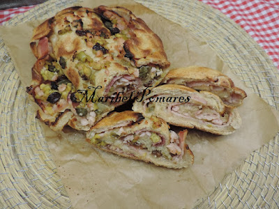 COCINANDO CON MARIBEL: Pan integral relleno de bacon, jamón de pavo ...