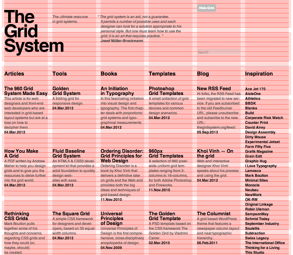 Design Context The Grid System Design Context The Grid System