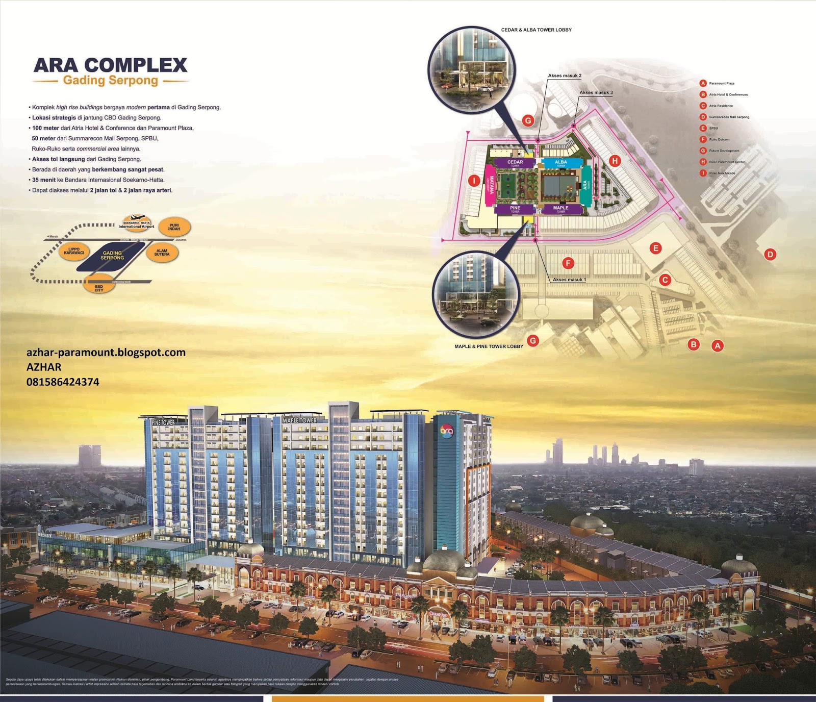 Paramount Land Serpong - Azhar: New Ara Complex Condominium