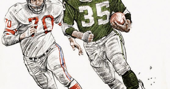 Pro Football Journal Presents: NFL Art: Ted Dean and Sam Huff by Robert ...