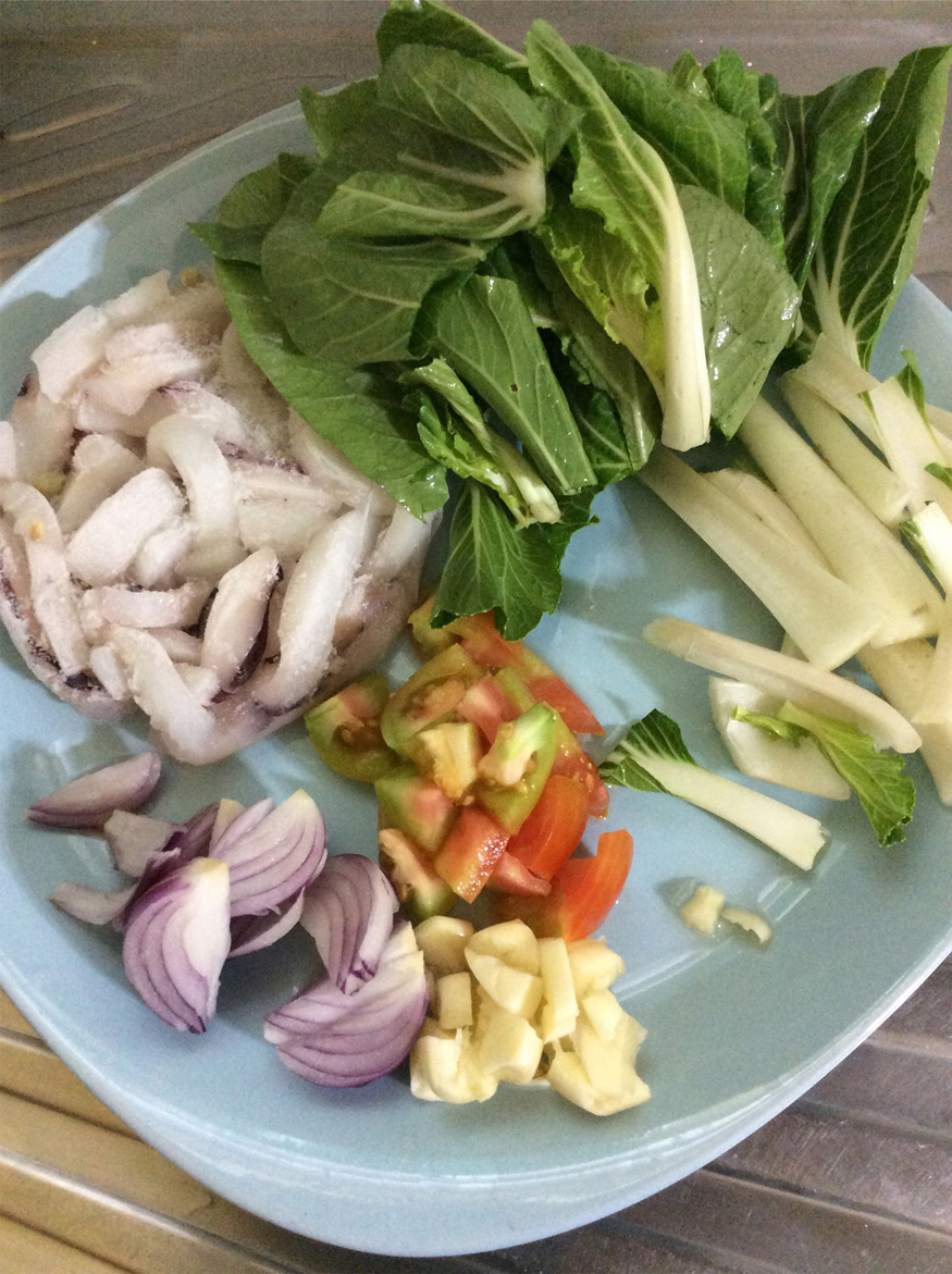 Pescetarian Lunch Meal - Sautééd Squid with Pechay | Just Mom ...