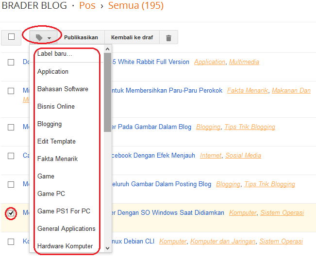 Dunia Ku: Cara Memasang Label pada Menu Navigasi
