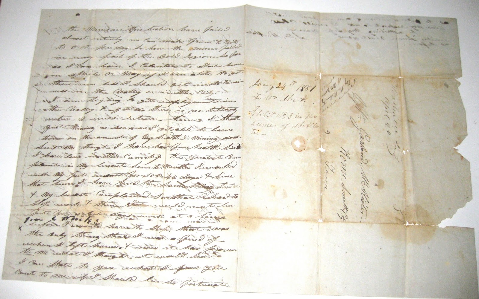 Vicksburg's Treasures (a treasure-hunter's adventures): 1850-51 LETTERS ...