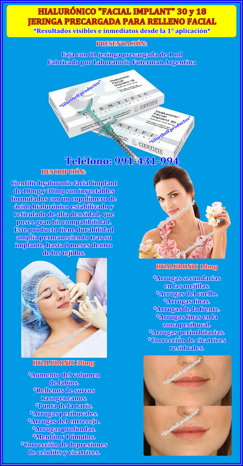 HIALURÓNICO INYECTABLE PERÚ: ÁCIDO HIALURÓNICO RETICULADO PARA RELLENO ...