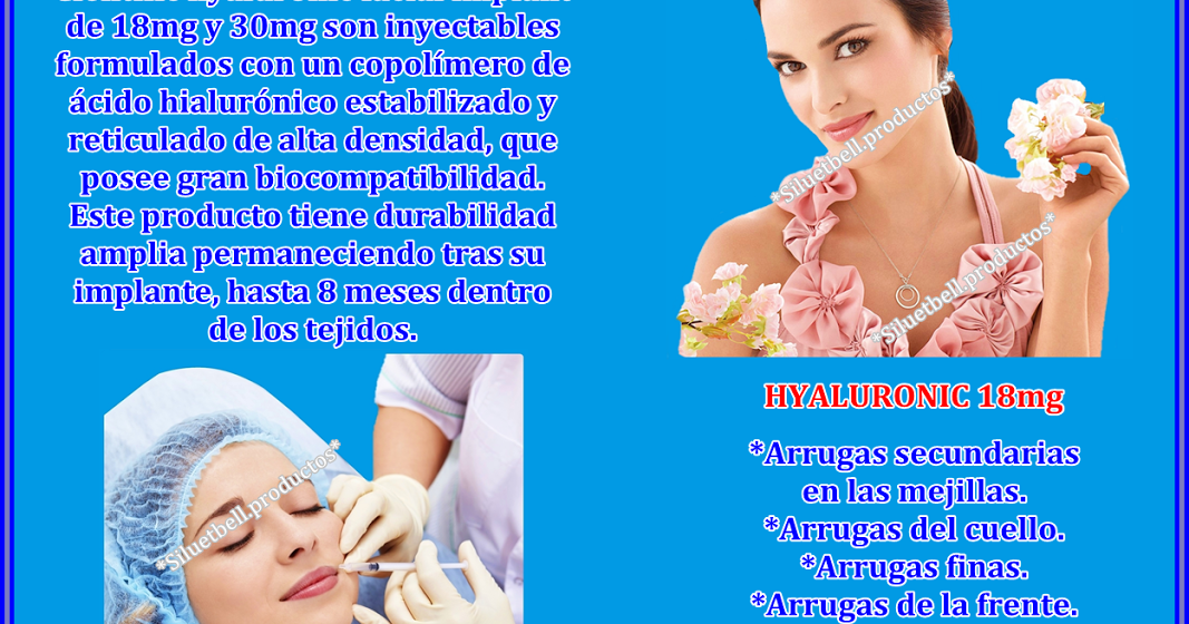 HIALURÓNICO INYECTABLE PERÚ: ÁCIDO HIALURÓNICO RETICULADO PARA RELLENO ...
