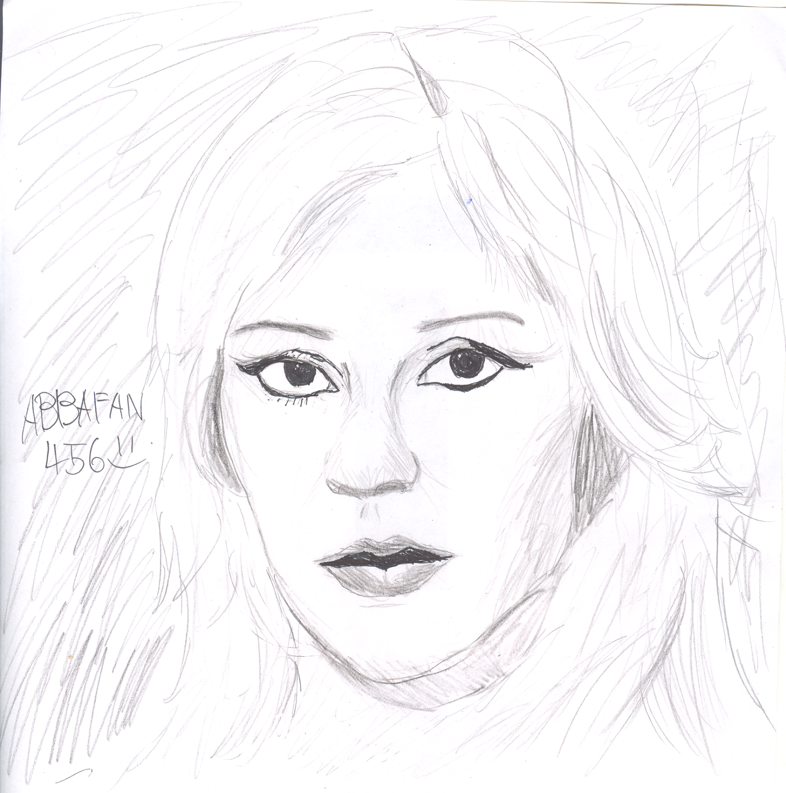 Abba Drawings Sketch Coloring Page