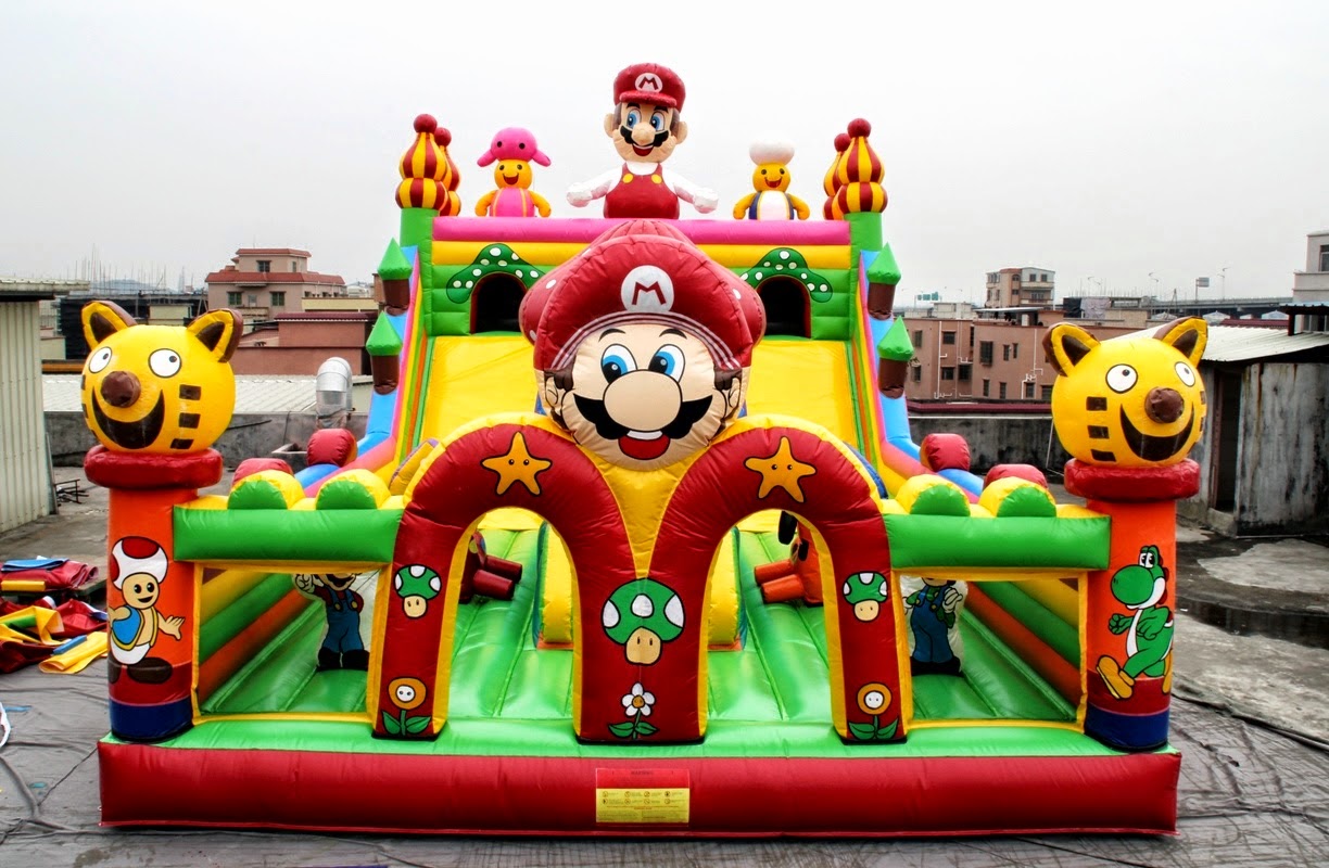 Istana Balon Loncat - Tema "Mario DreamLand" Uk. 6 X 10 ( Material ...