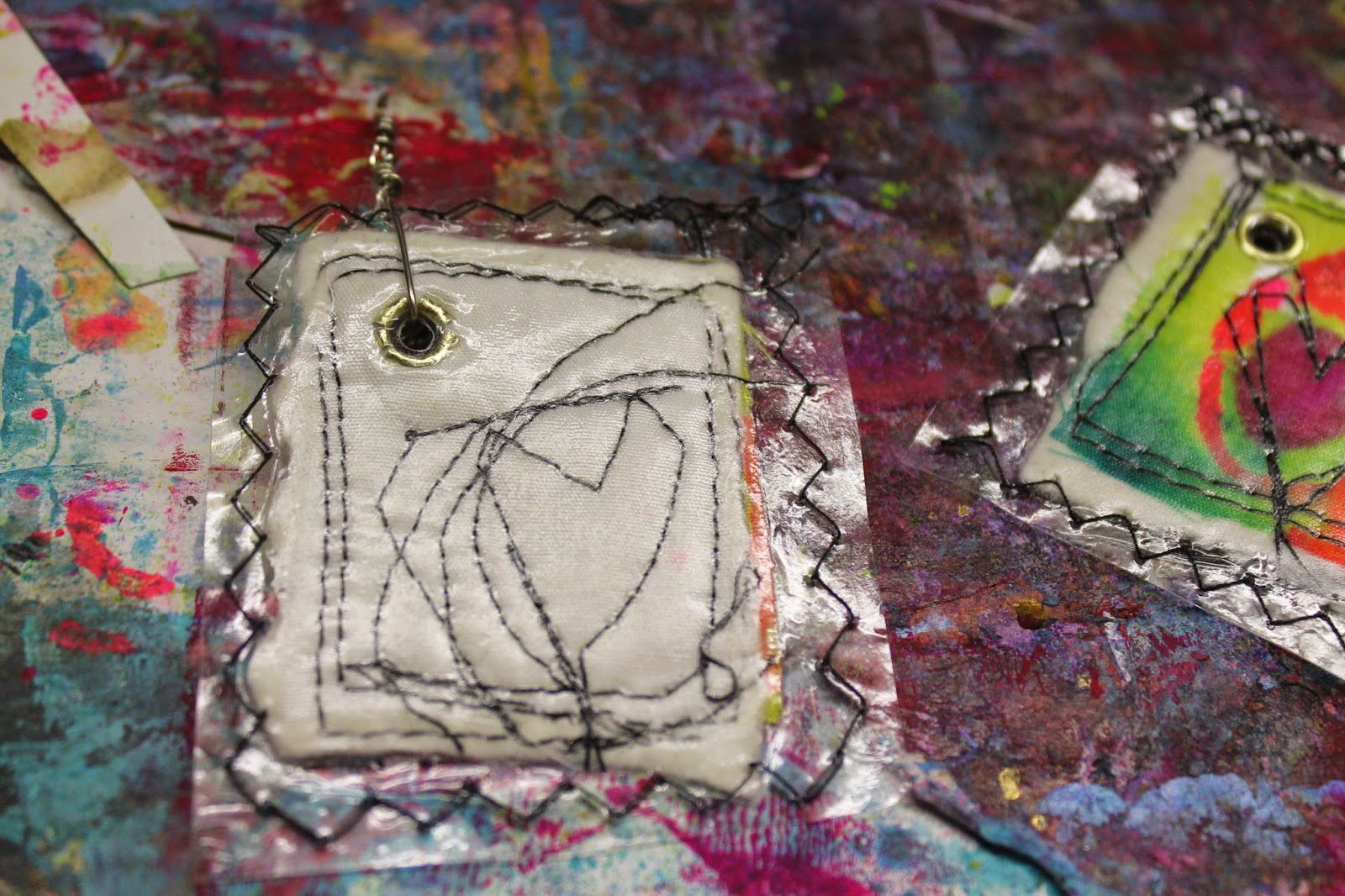 AlteredStatesStudio: key chain tags {sewn}