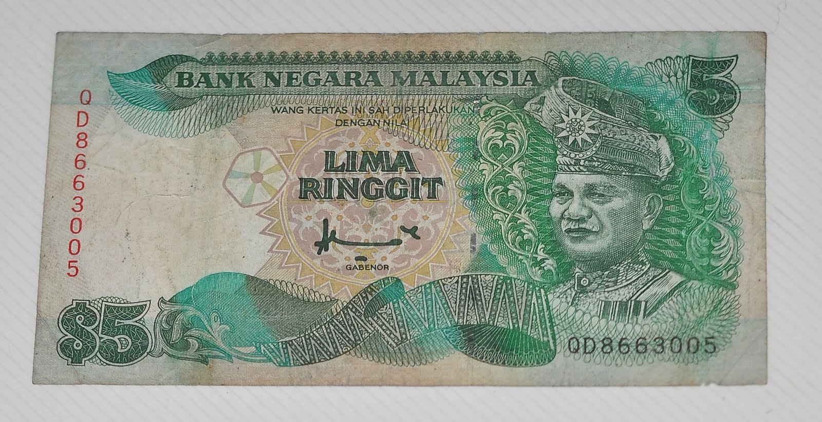 minat_duit: Wang Kertas- Lima Ringgit Siri pertama dan Kedua / Bank ...